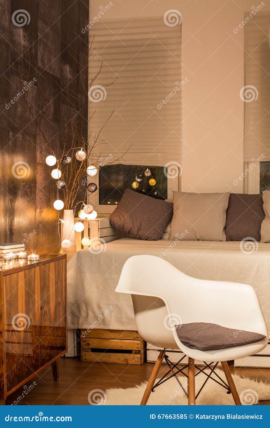 This Decorative Light Creates Good Atmosphere Stock Image - Image of ...
