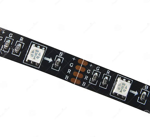 Decorative Light Emitting Diode Strip Stock Photo - Image of stub ...