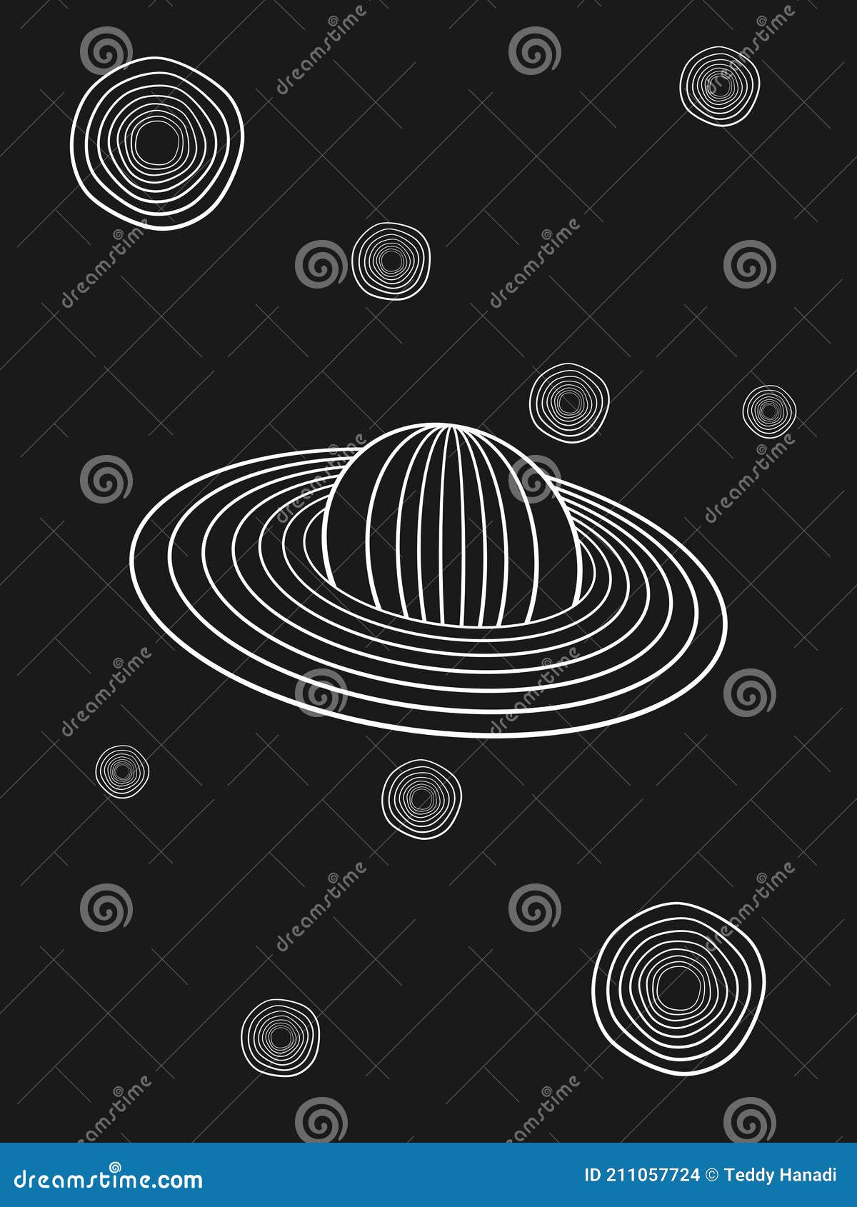 Line Art with Circle Shape in Black Stock Vector - Illustration of ...