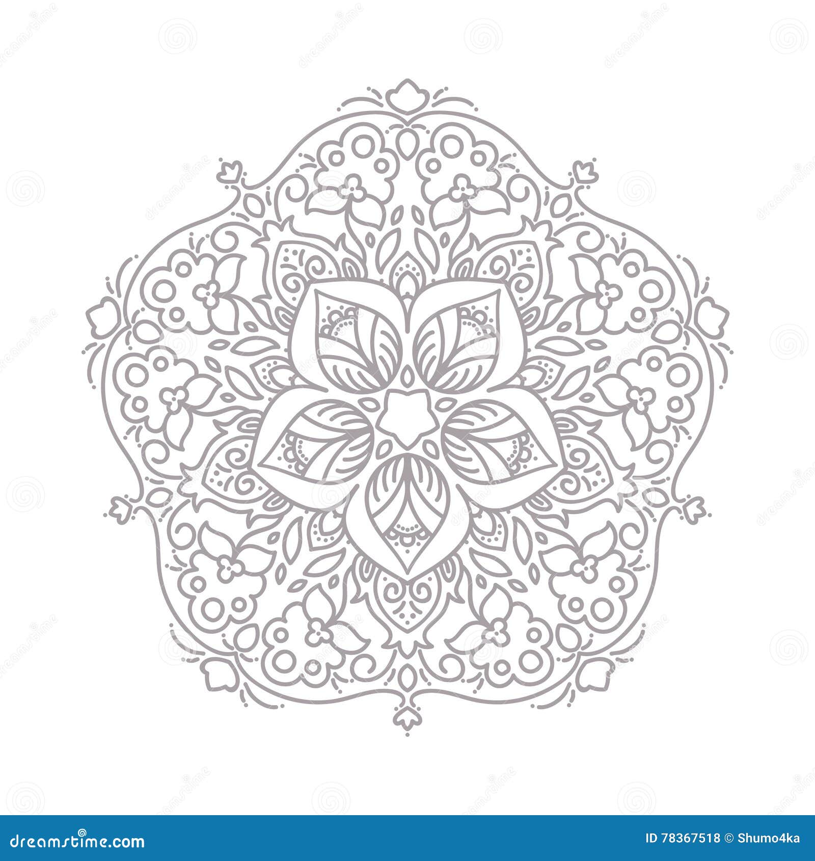 Decorative Line Art Frame for Design Template. Elegant Vector Element ...