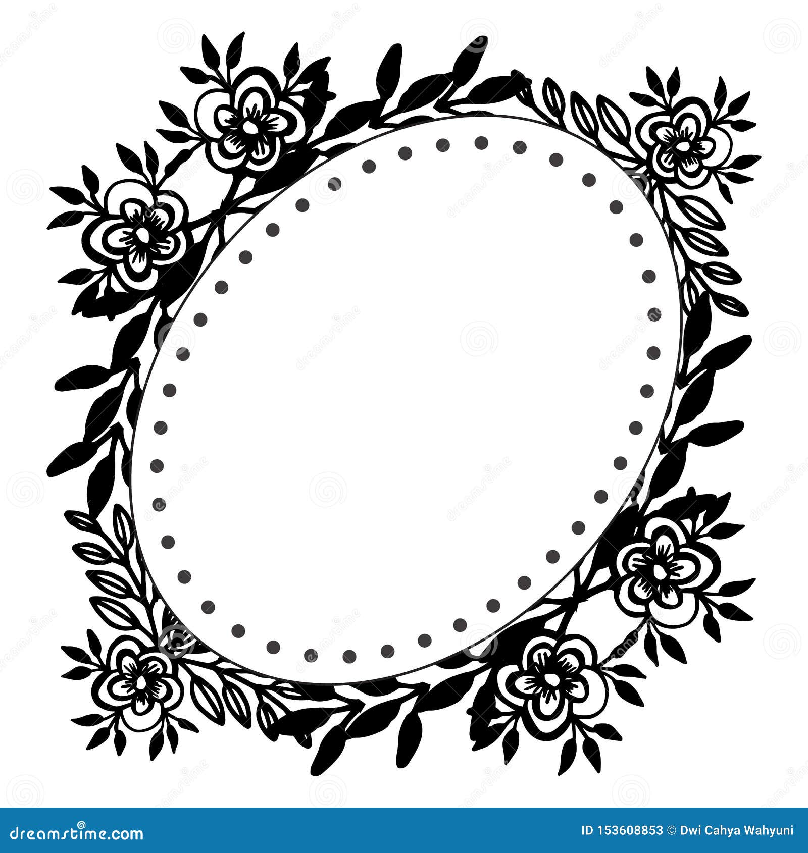 Decorative Line Art Frame for Design Template, for Invitations and ...