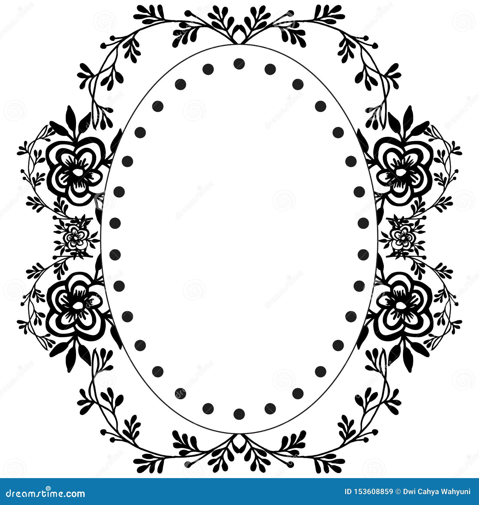 Decorative Line Art Frame for Design Template, for Invitations and ...