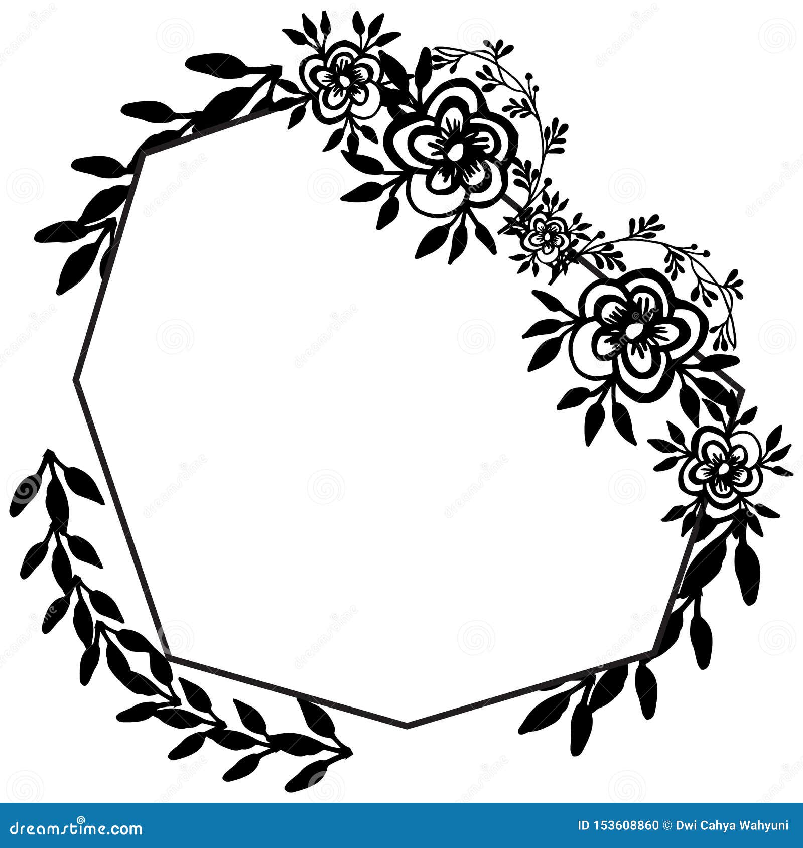 Decorative Line Art Frame for Design Template, for Invitations and ...