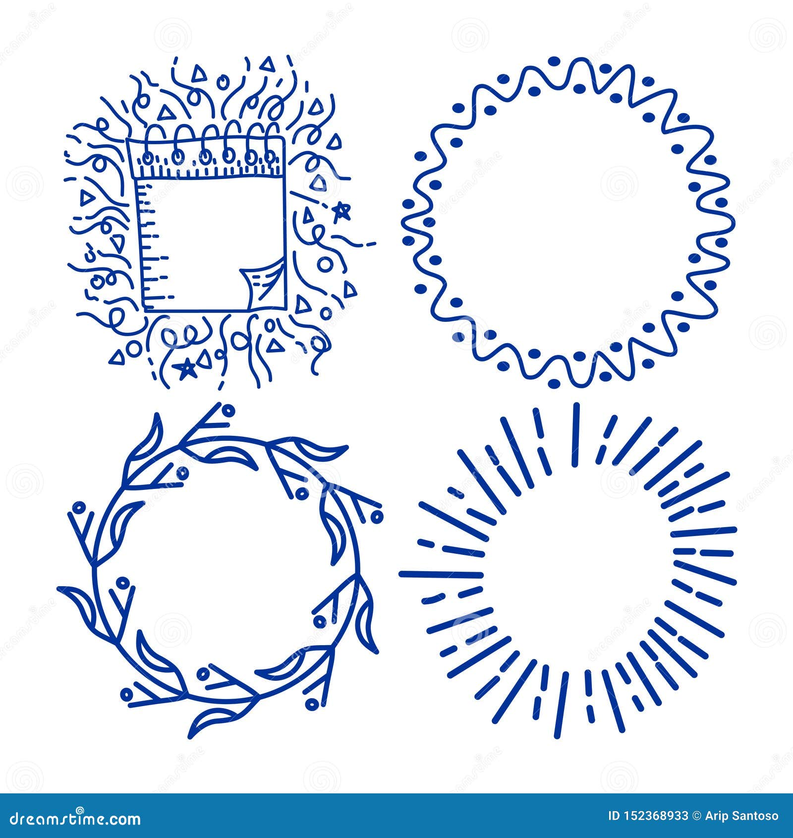 Decorative Line Art Frames for Design Template Stock Vector ...