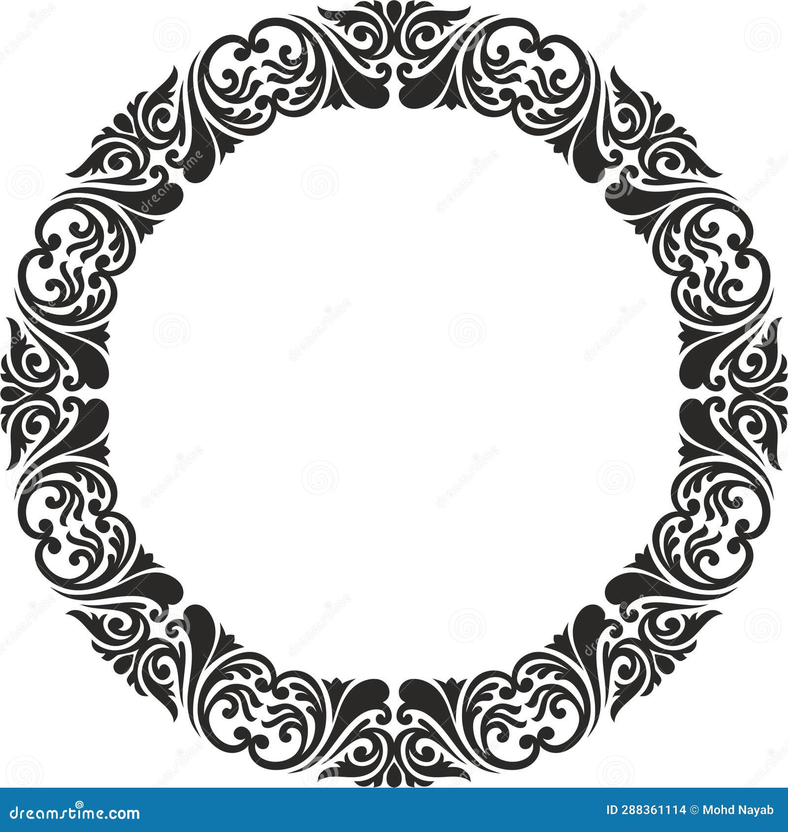 Decorative Line Art Frames for Design Template. Stock Vector ...