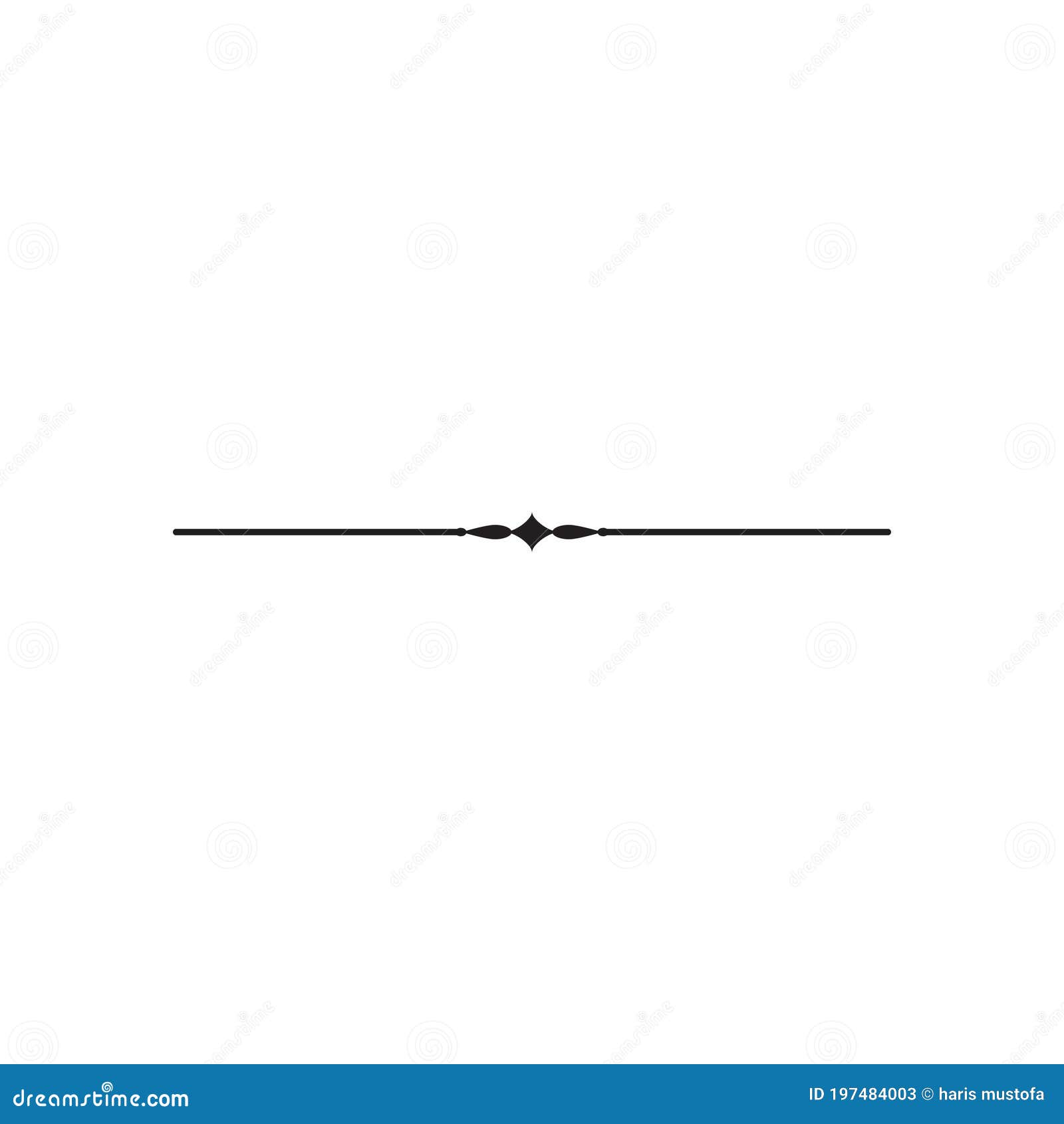 Decorative Line Ornament Vector Graphic Design Template Stock Vector ...