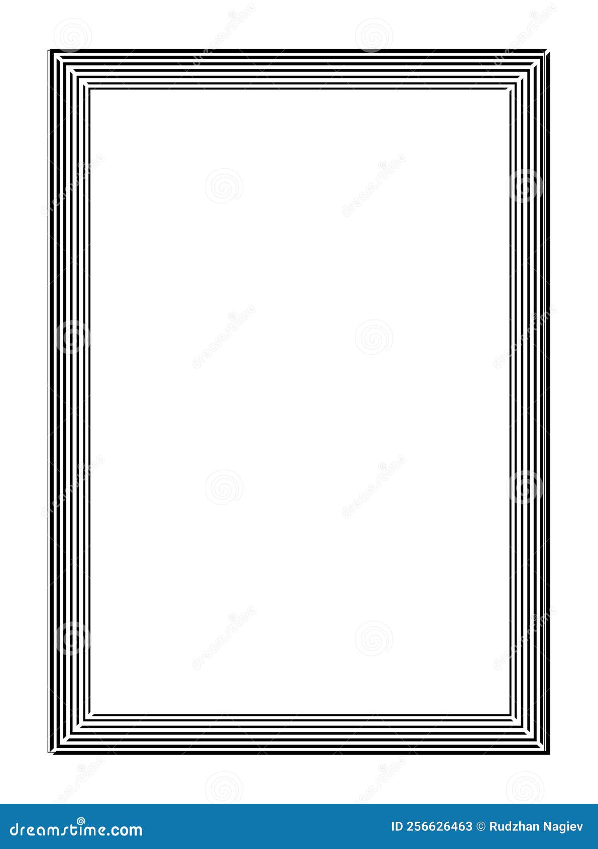 Decorative linear frame stock vector. Illustration of invitation ...