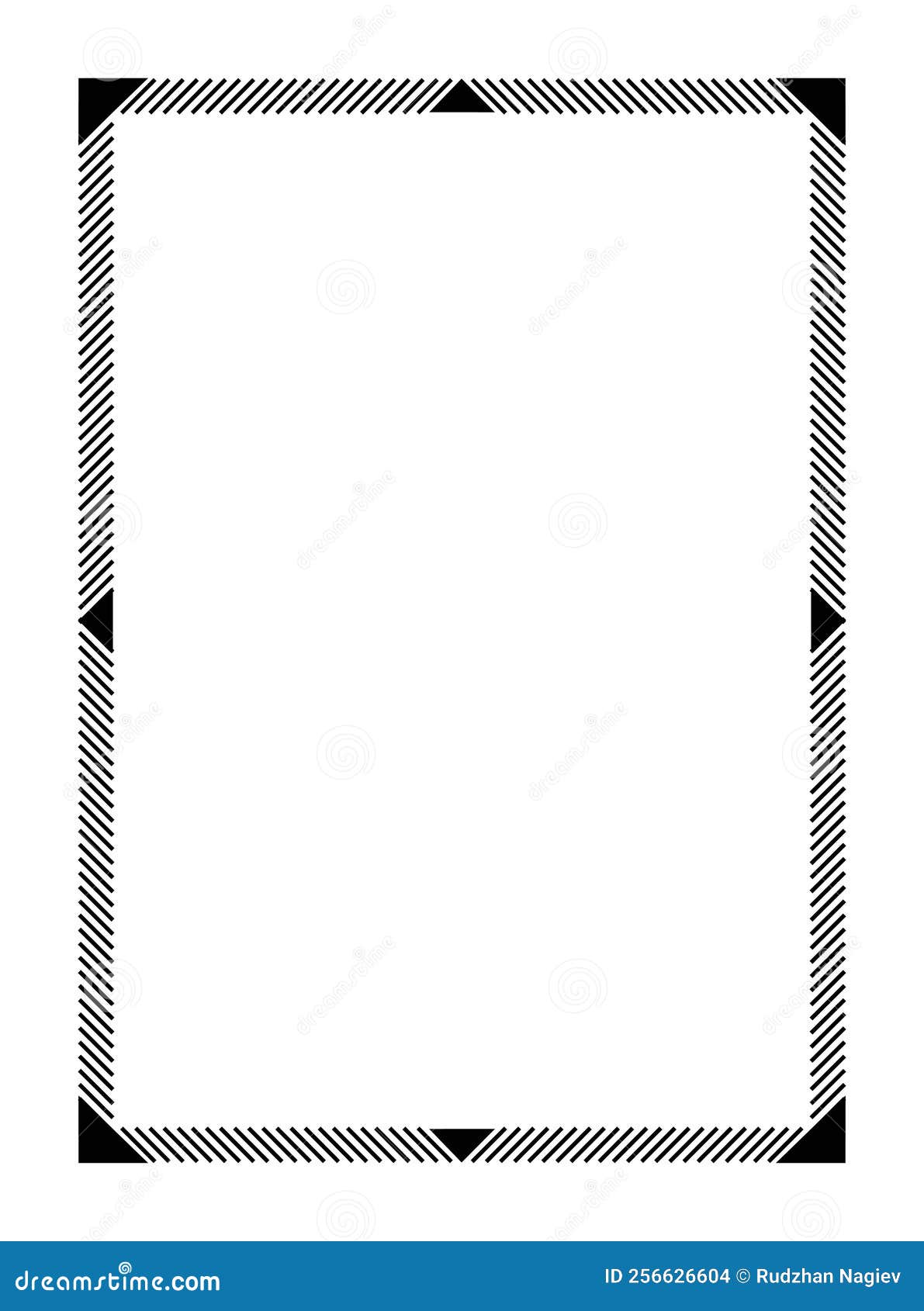 Decorative linear frame stock illustration. Illustration of shape ...