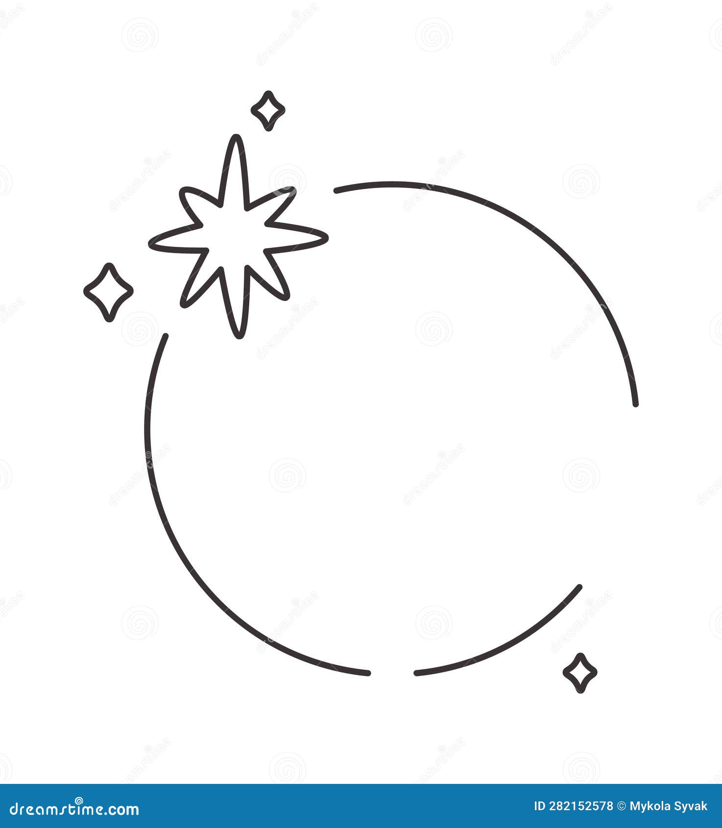 Decorative Lined Circle Frame Stock Vector - Illustration of retro ...