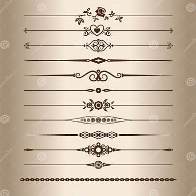 Decorative lines stock vector. Illustration of page, decor - 22913465