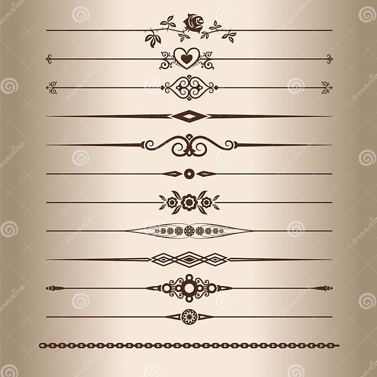 Decorative lines stock vector. Illustration of page, decor - 22913465