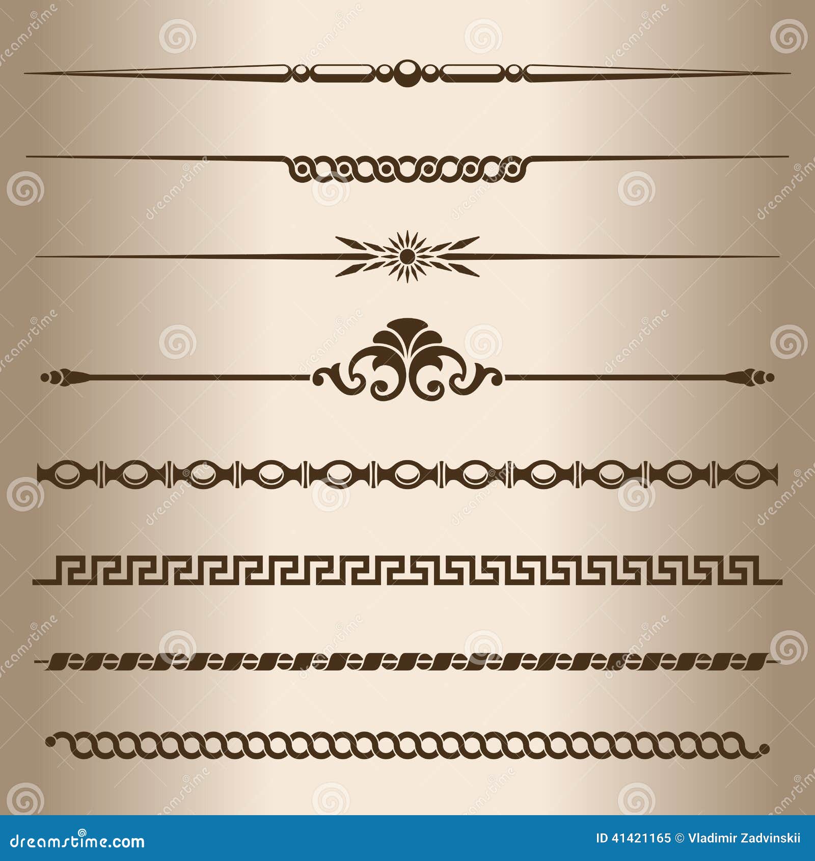 Decorative lines. stock vector. Illustration of lines - 41421165