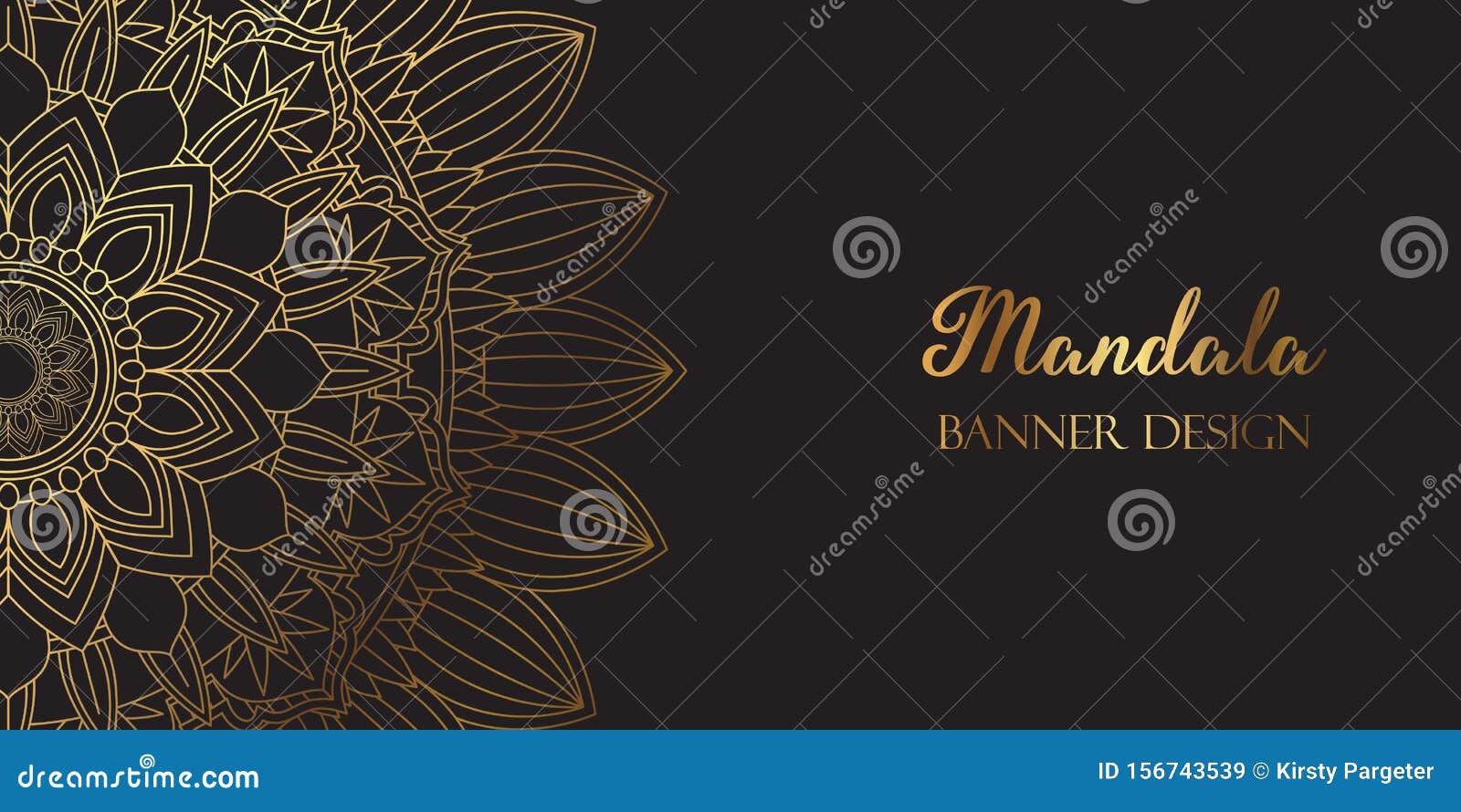 Decorative Mandala Banner Design Stock Vector - Illustration of ...