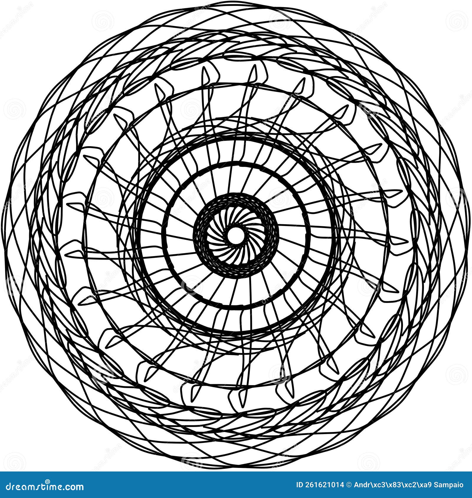 Decorative Mandala Illustration For Adult Coloring Well Organized And