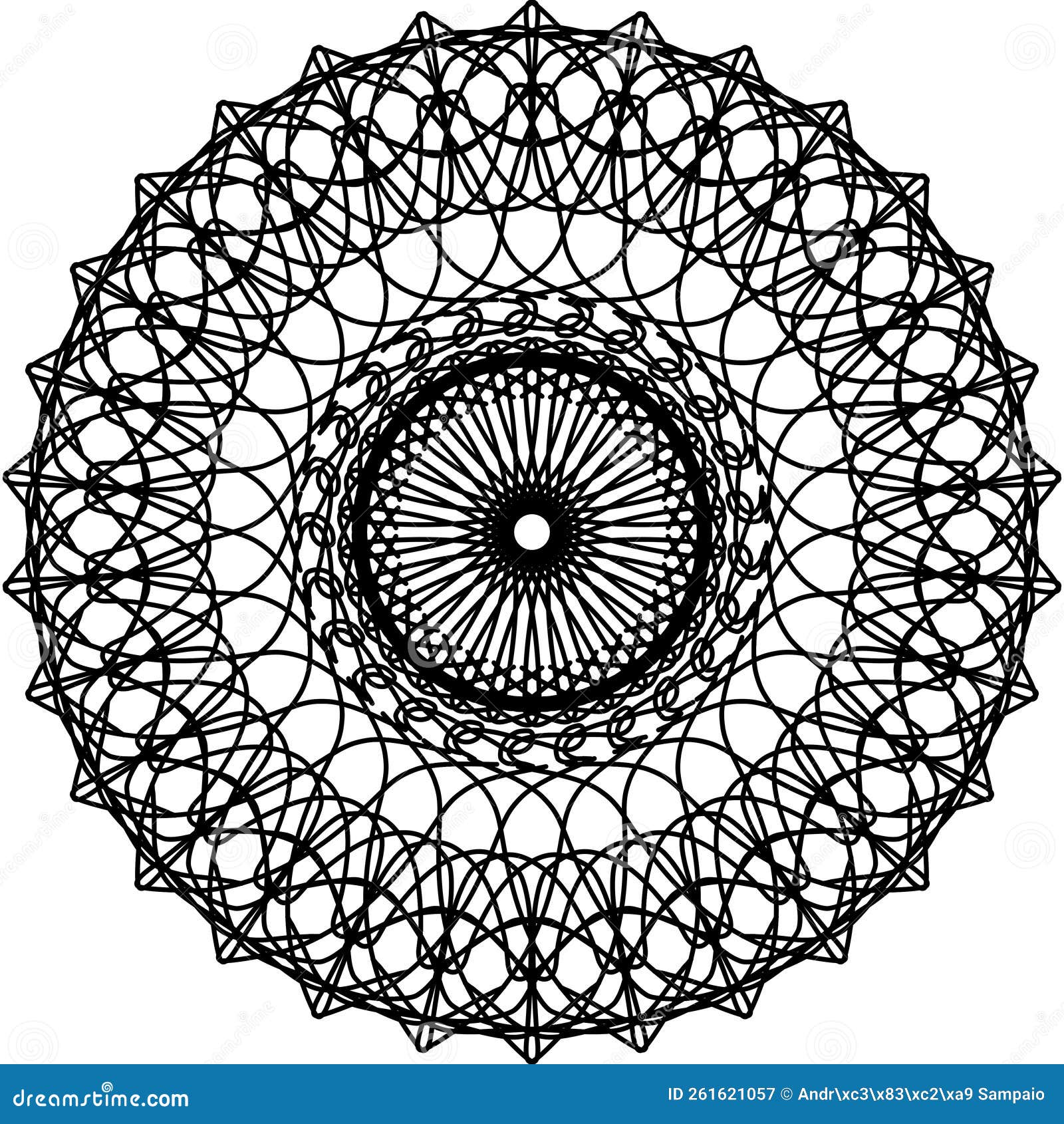 Decorative Mandala Illustration For Adult Coloring Well Organized And