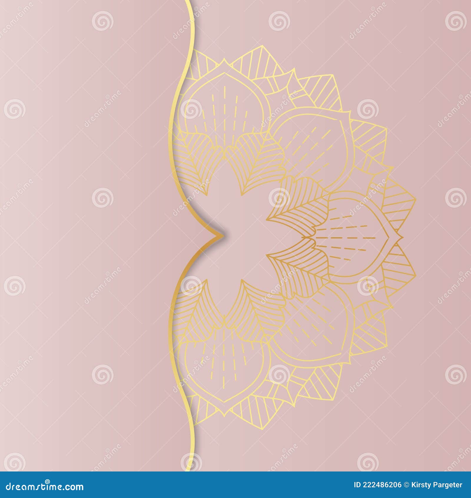 Decorative Mandala Invitation Background Stock Vector - Illustration of ...