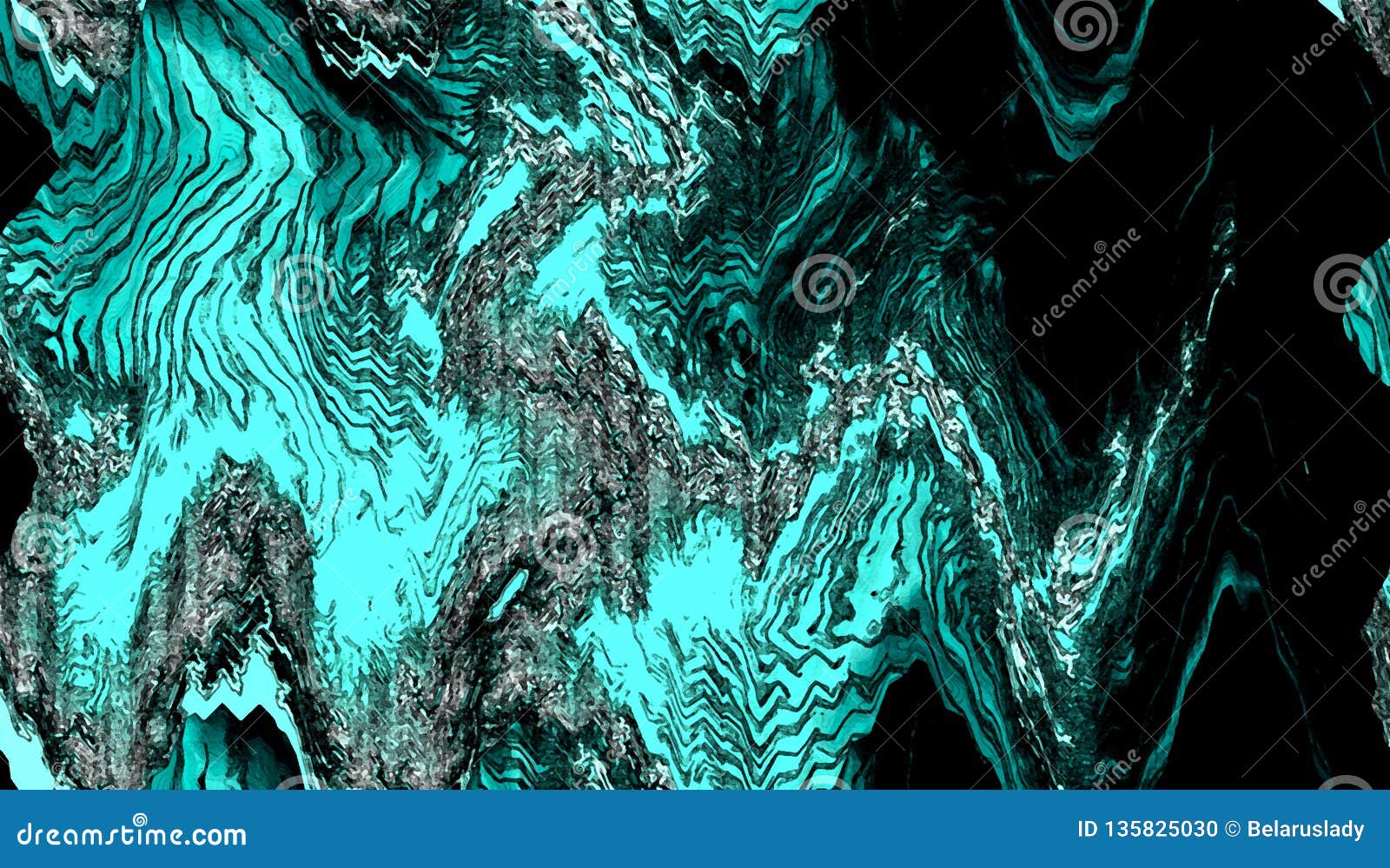 Decorative Marble Texture in Teal and Turquoise Color. Liquid Marble ...