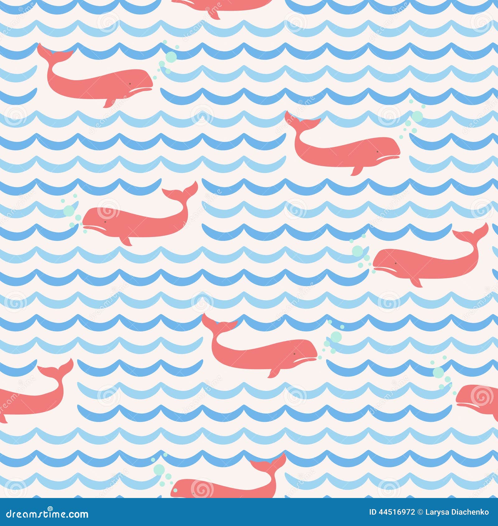Decorative Marine Background Stock Vector - Illustration of fish ...