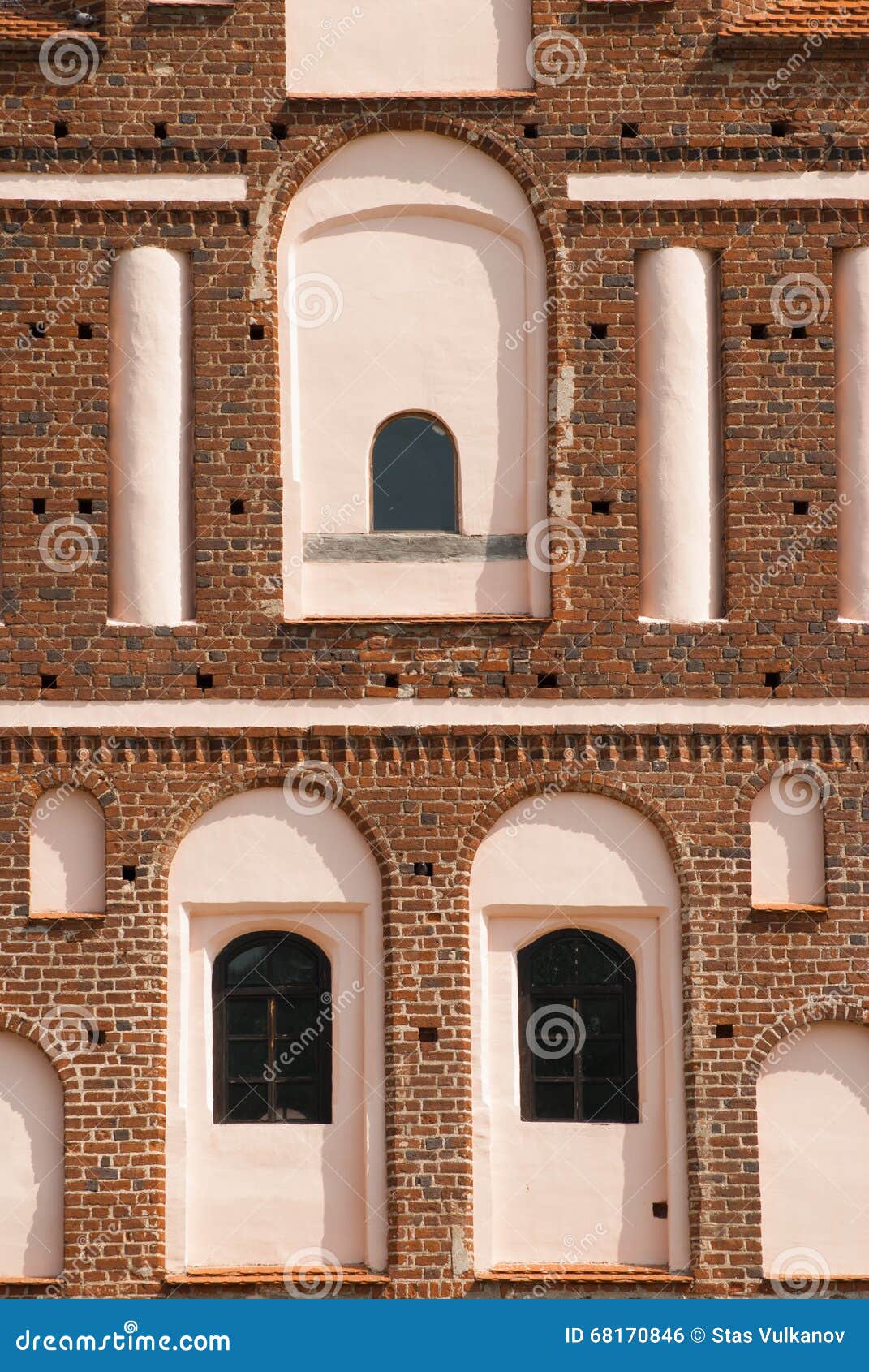 Decorative Masonry Window Openings Stock Photo - Image of ancient ...