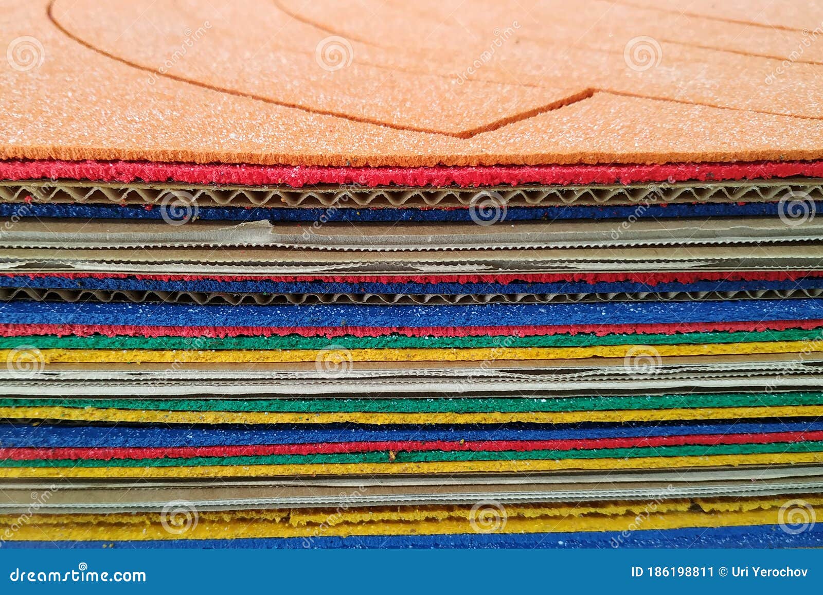 Decorative Material for Making Signs on Paths and Platforms Stock Image ...