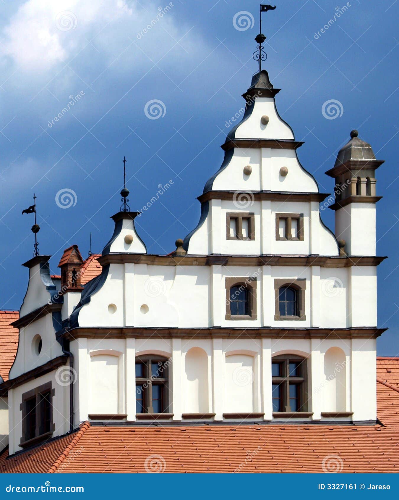 Decorative Medieval Rooftop Stock Image - Image of medieval, outdoor ...