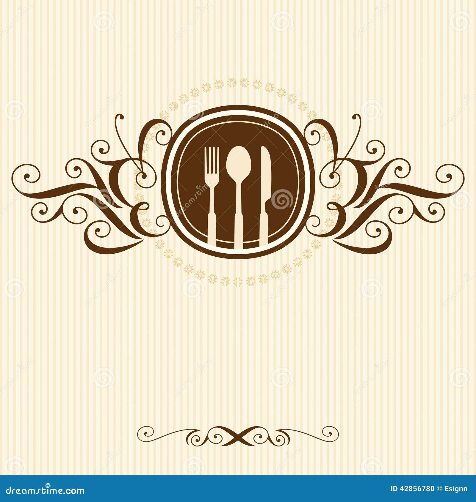 Decorative Menu Card. Vector Illustration Stock Vector - Illustration ...