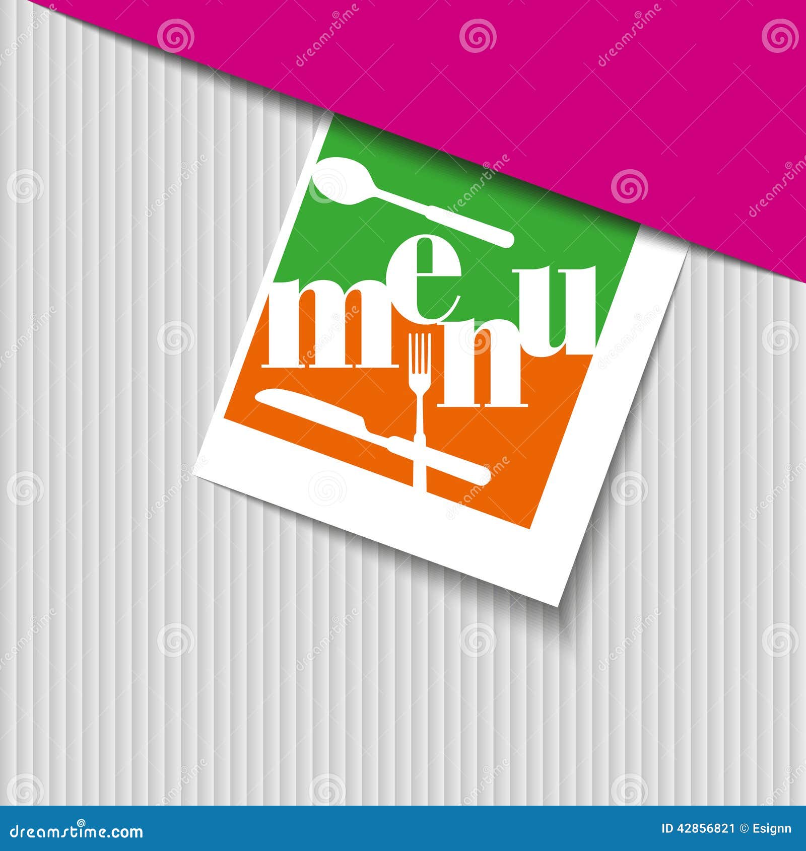 Decorative Menu Card. Vector Illustration Stock Vector - Illustration ...