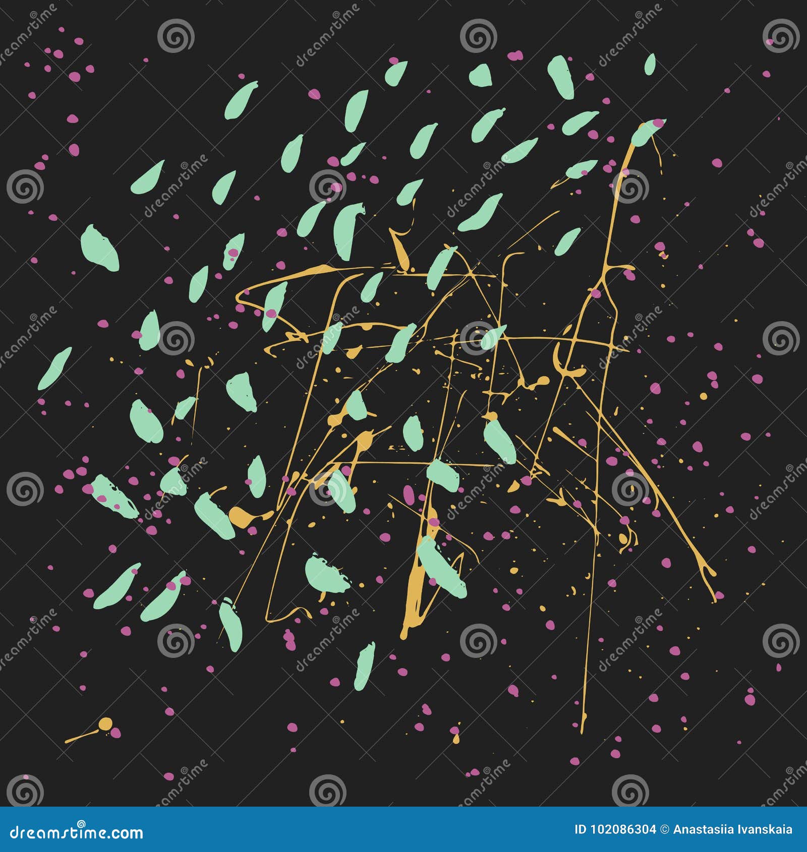 Decorative Messy Vector Background Stock Vector - Illustration of ...