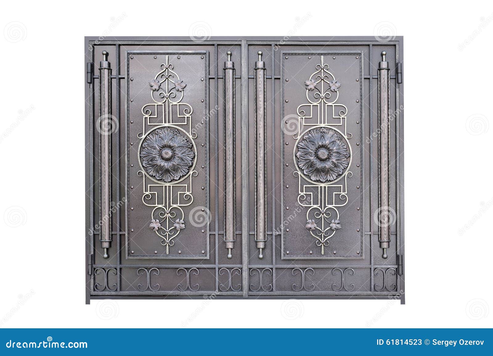 Decorative metal gate stock image. Image of frame, design - 61814523