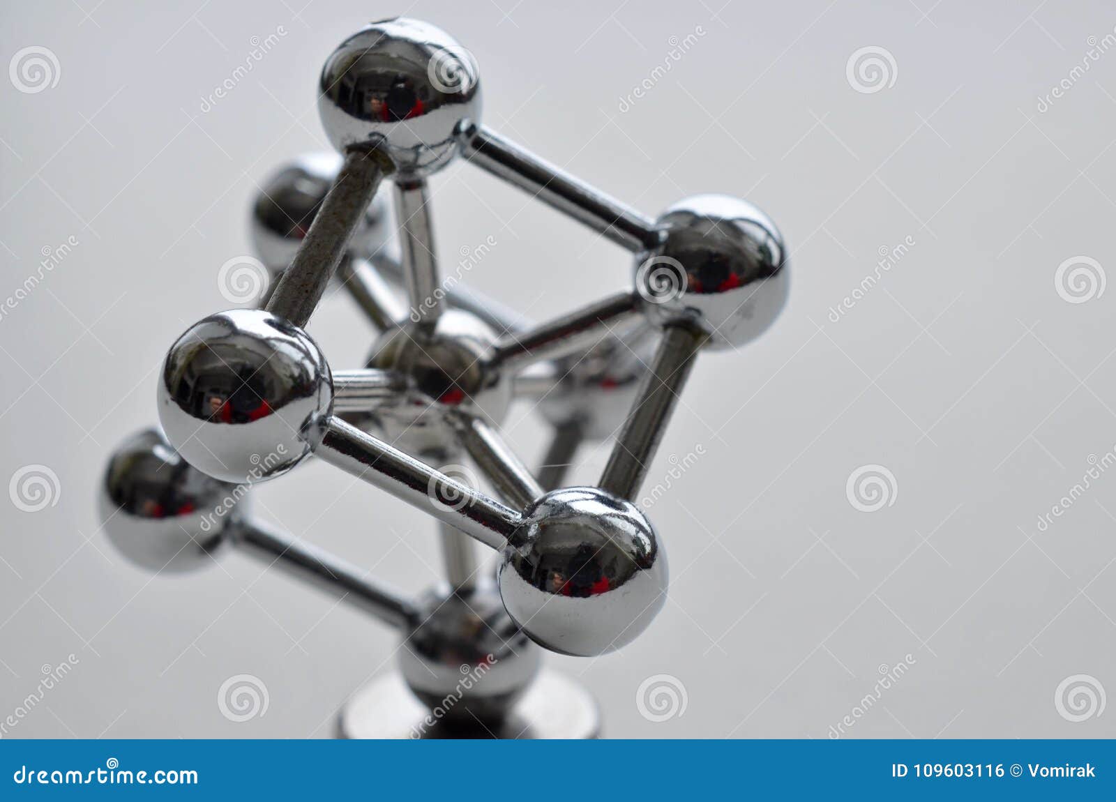 Decorative Model of an Iron Molecule Made of Stainless Steel Stock ...