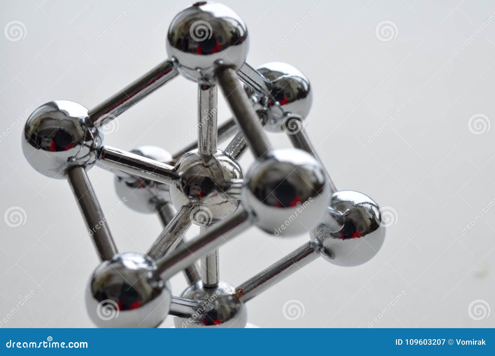 Decorative Model of an Iron Molecule Made of Stainless Steel Stock ...