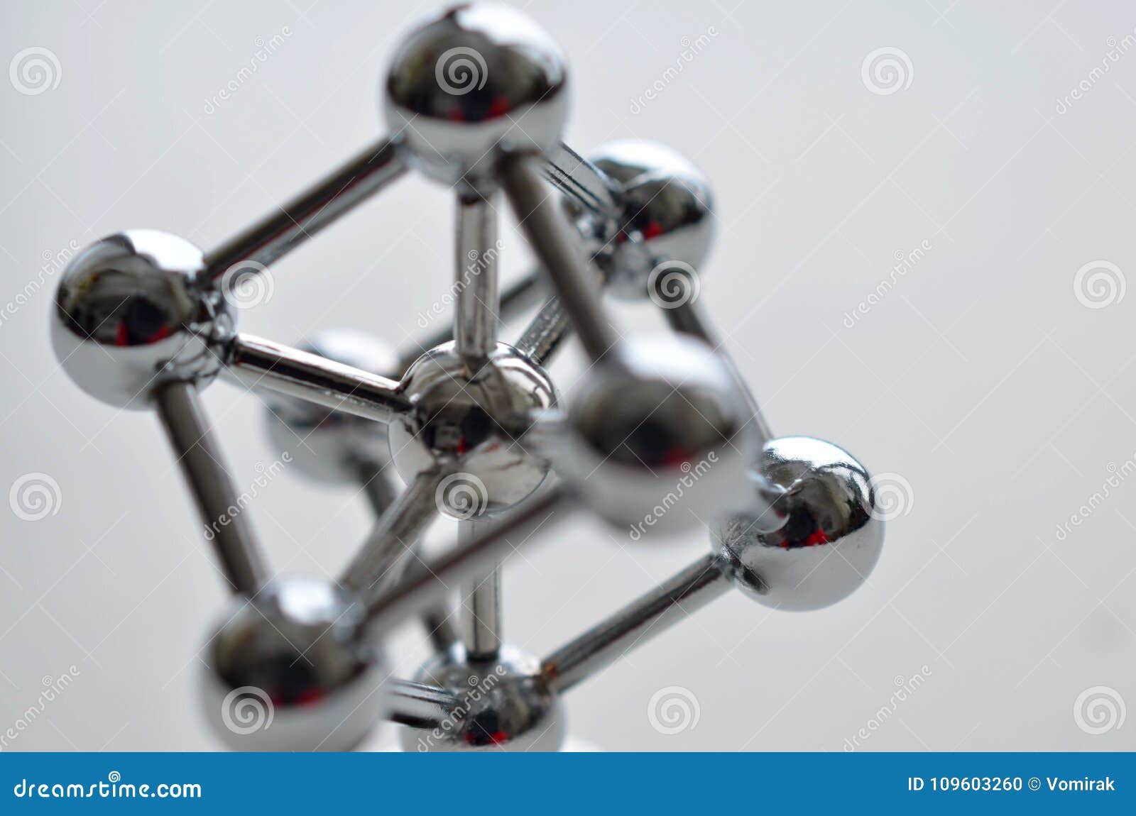 Decorative Model of an Iron Molecule Made of Stainless Steel Stock ...