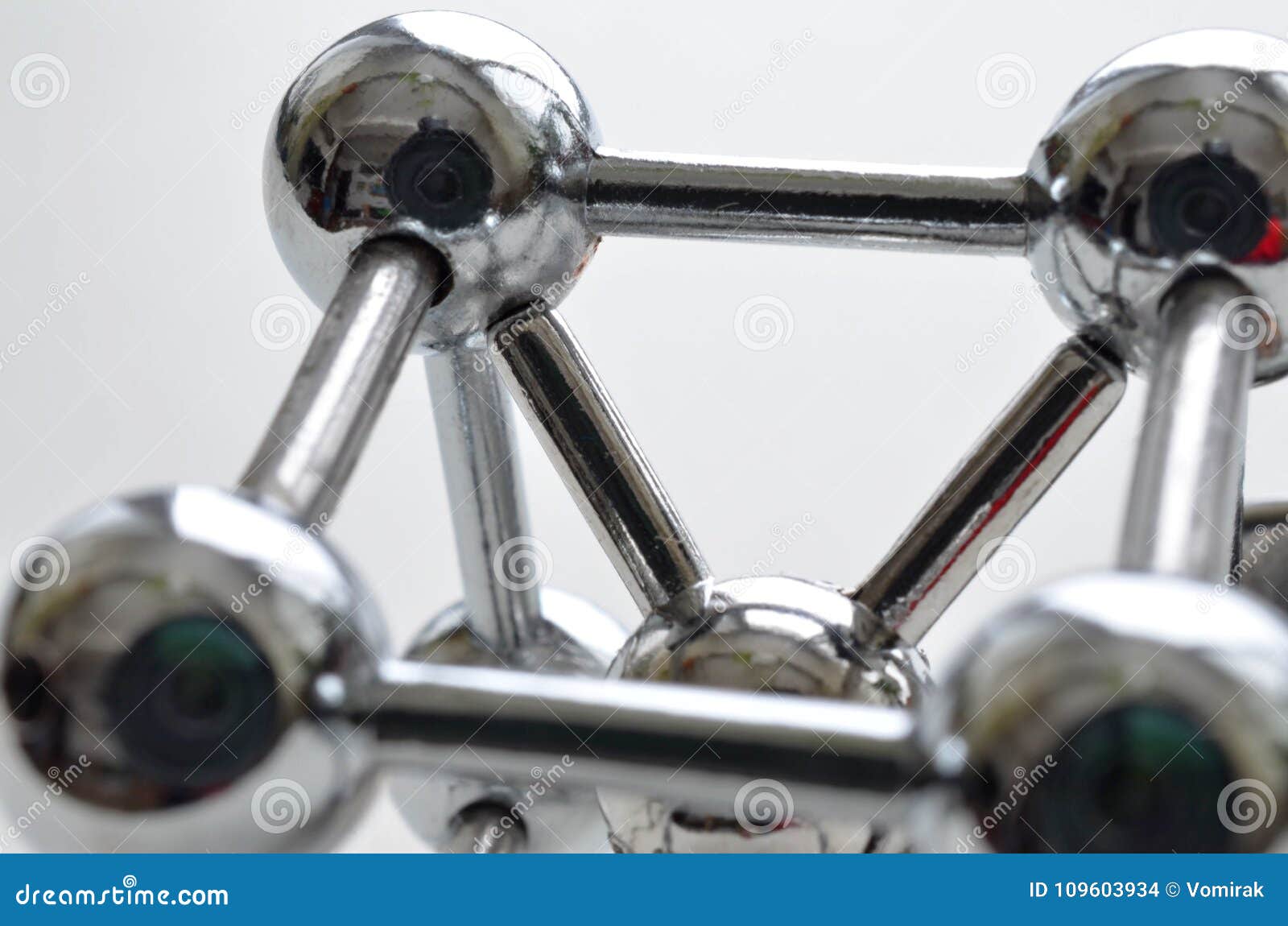 Decorative Model of an Iron Molecule Made of Stainless Steel Stock ...