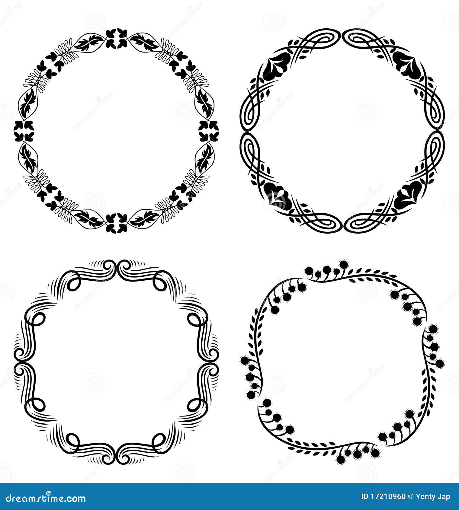 Decorative Monogram stock vector. Illustration of frame - 17210960