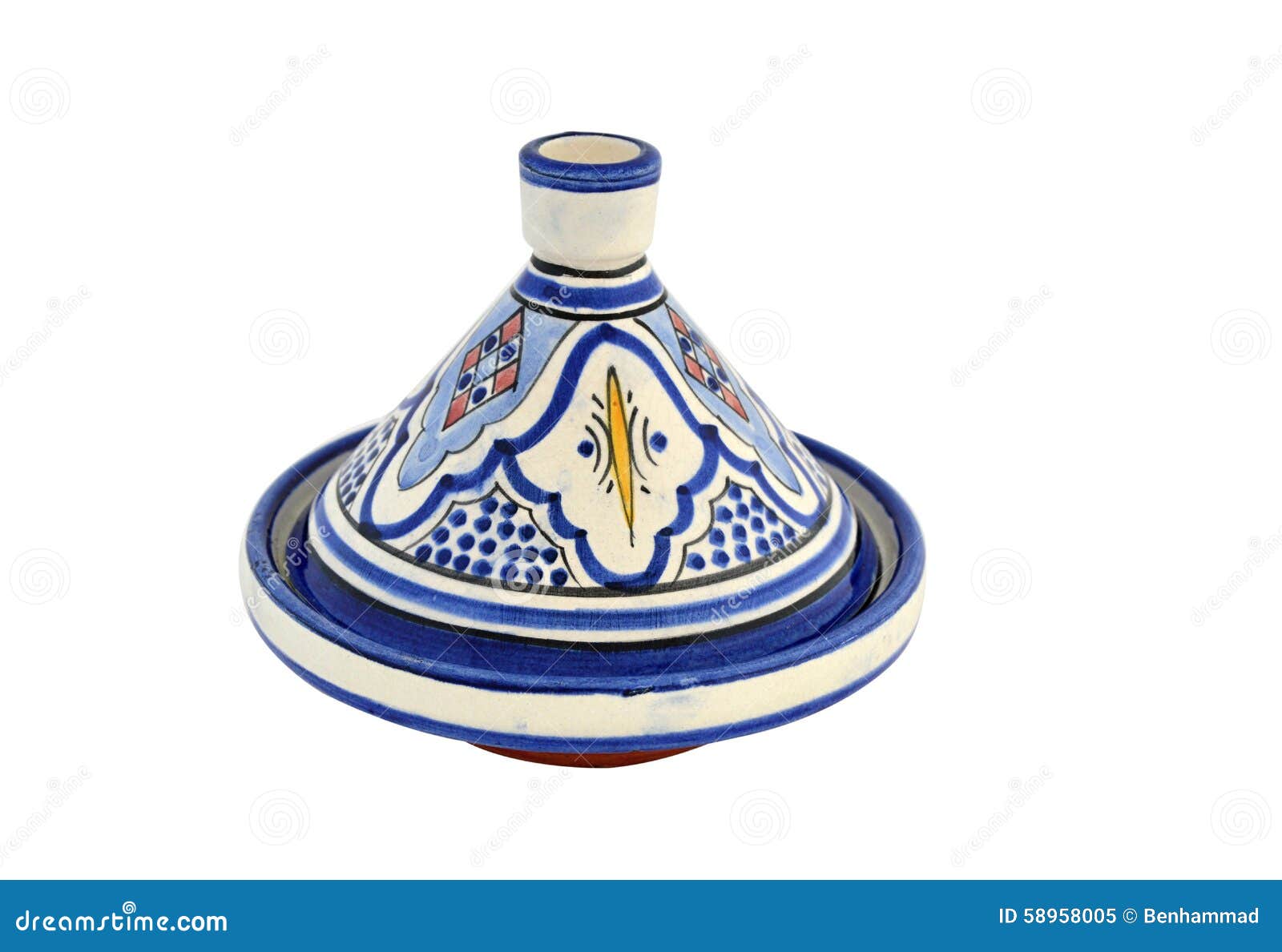 Decorative moroccan tagine stock image. Image of decorative - 58958005