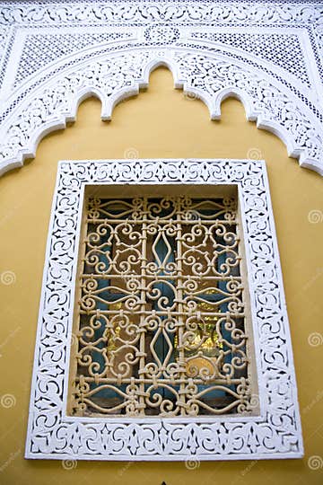 Decorative Moroccan window stock photo. Image of close - 3607892