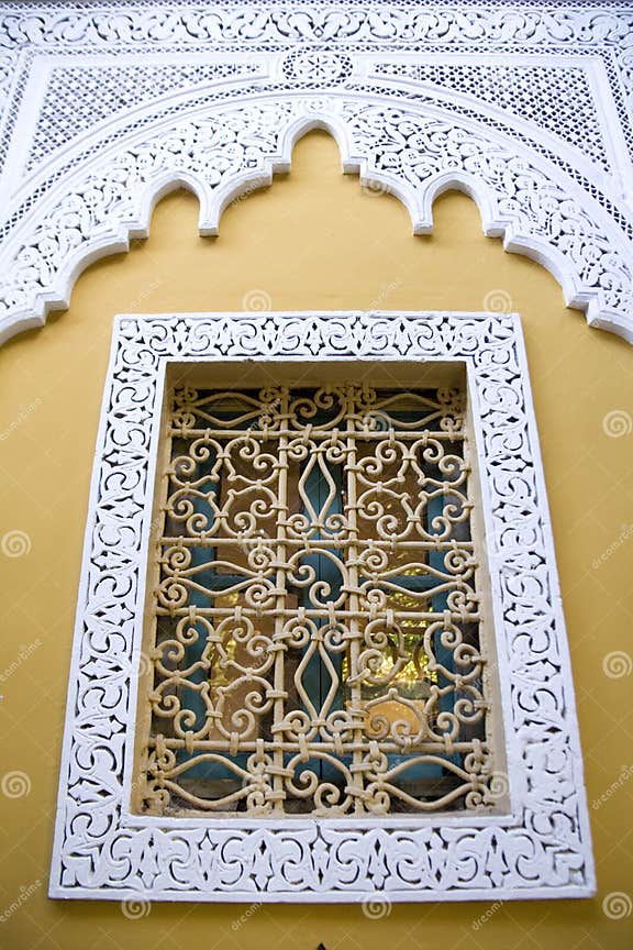 Decorative Moroccan window stock photo. Image of close - 3607892