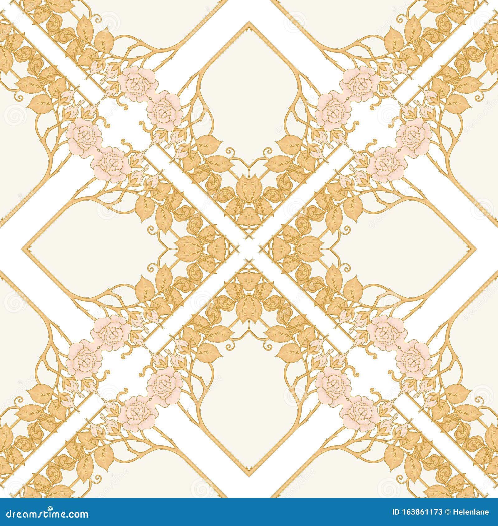 Decorative Motif, Frames, Borders. Seamless Pattern, Background Stock ...