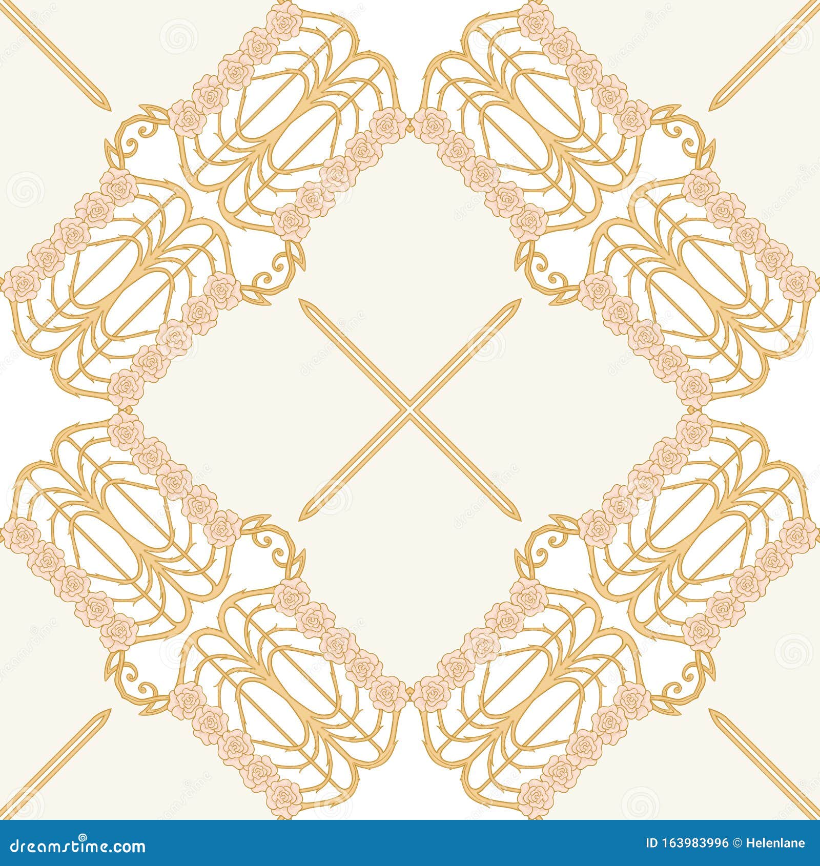 Decorative Motif, Frames, Borders. Seamless Pattern, Background Stock ...