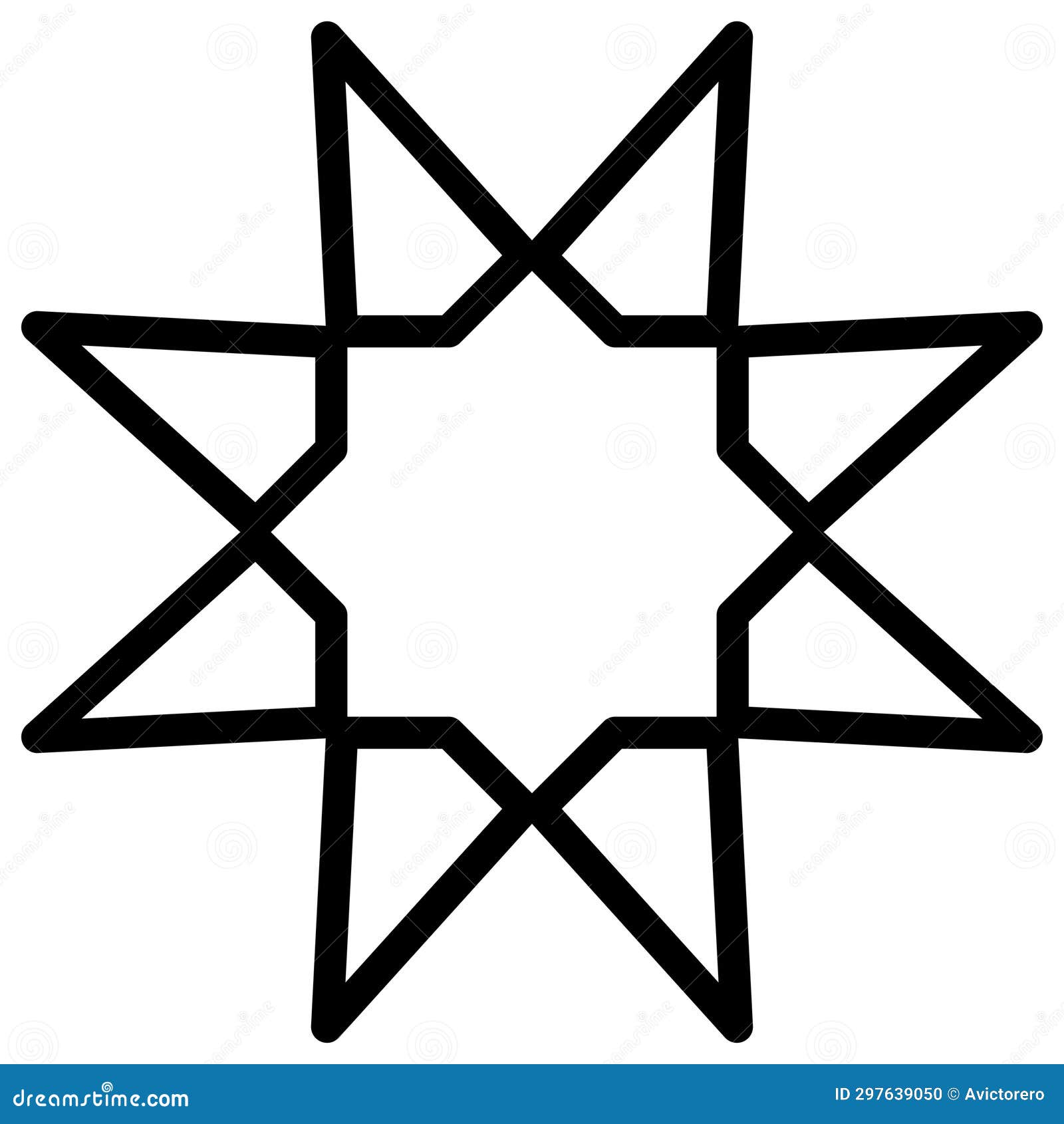 Decorative Multi Pointed Star Design Element Stock Vector ...