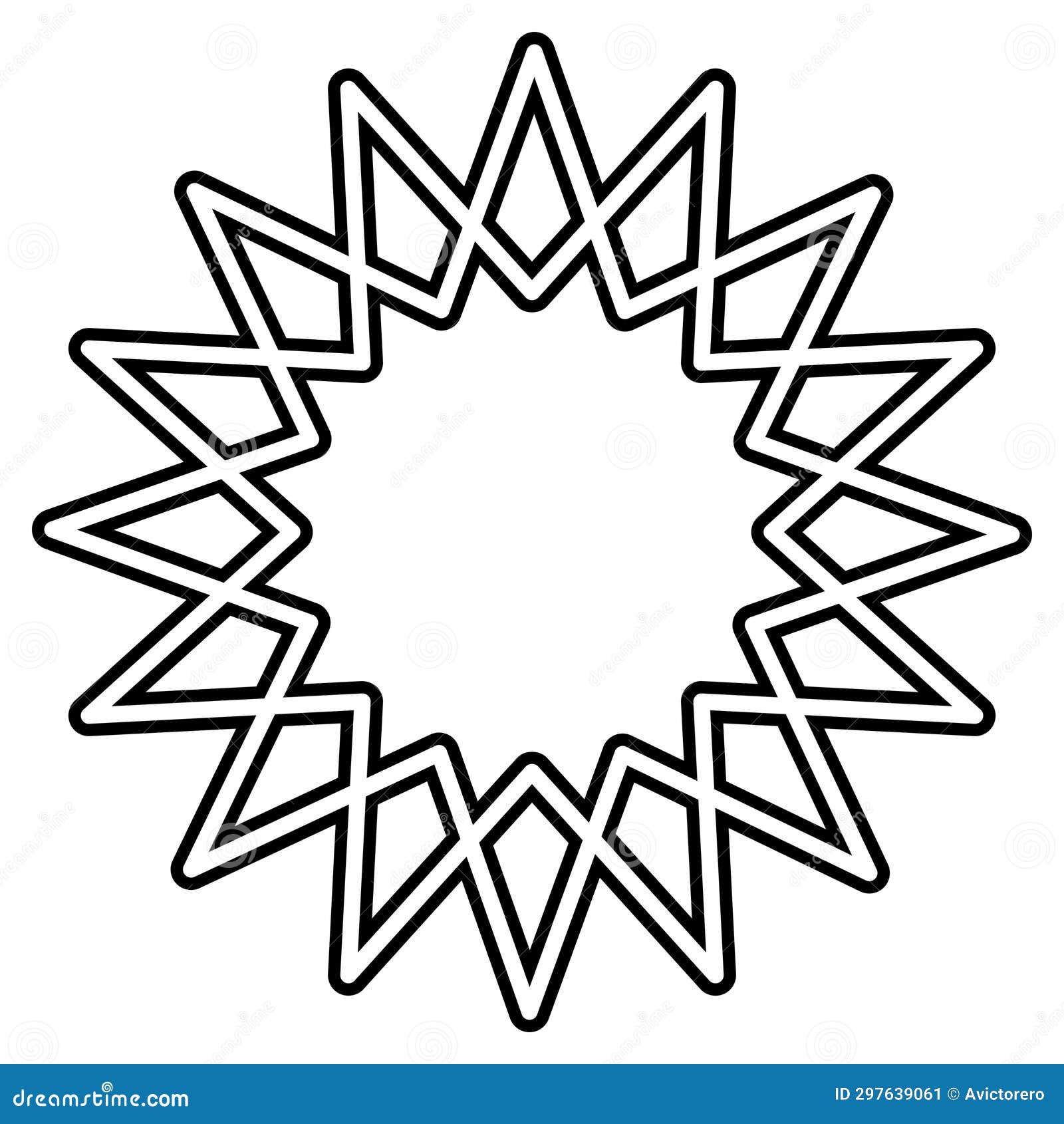 Decorative Multi Pointed Star Design Element Stock Vector ...