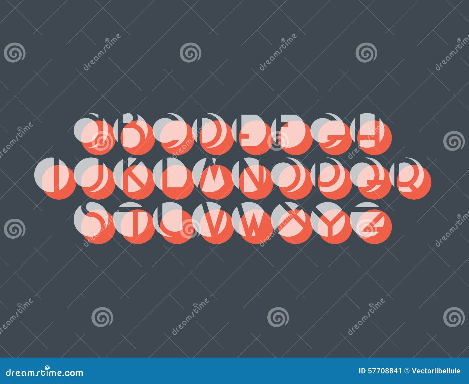 Decorative Negative Space Font Stock Vector - Illustration of letters ...