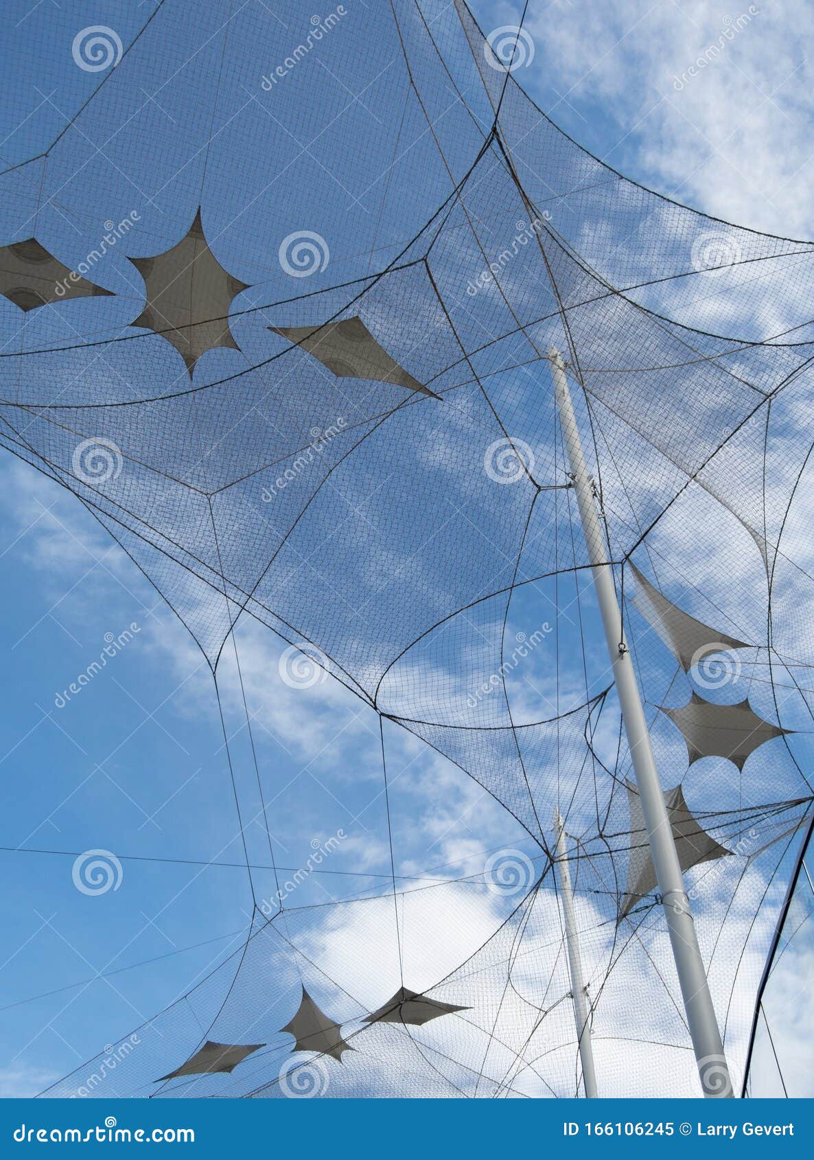 Decorative Netting and Shapes Stock Image - Image of environment, poles ...