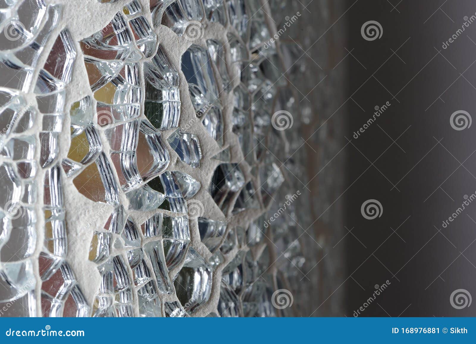 Decorative Object Decorated with Broken Mirror Stock Image - Image of ...