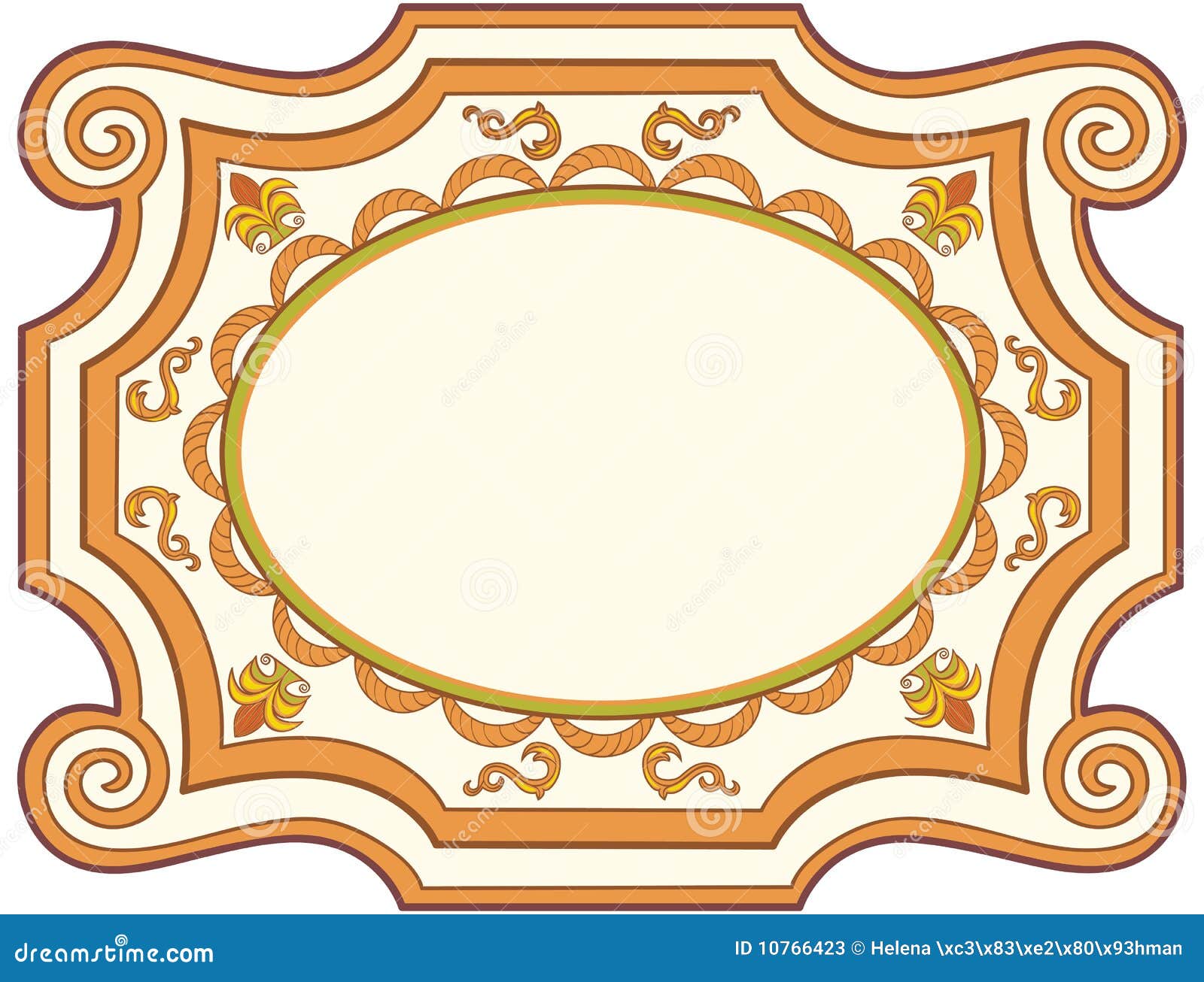 Decorative Old Fashioned Vector Sign Stock Vector - Illustration of ...