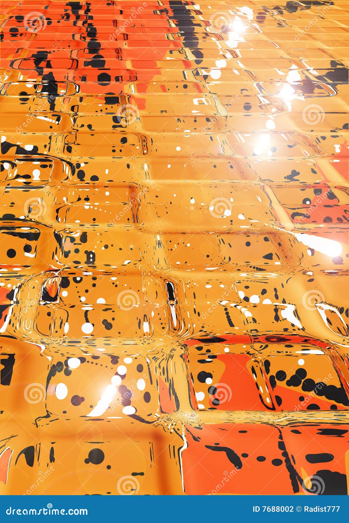 Decorative orange glass stock illustration. Illustration of decoration ...