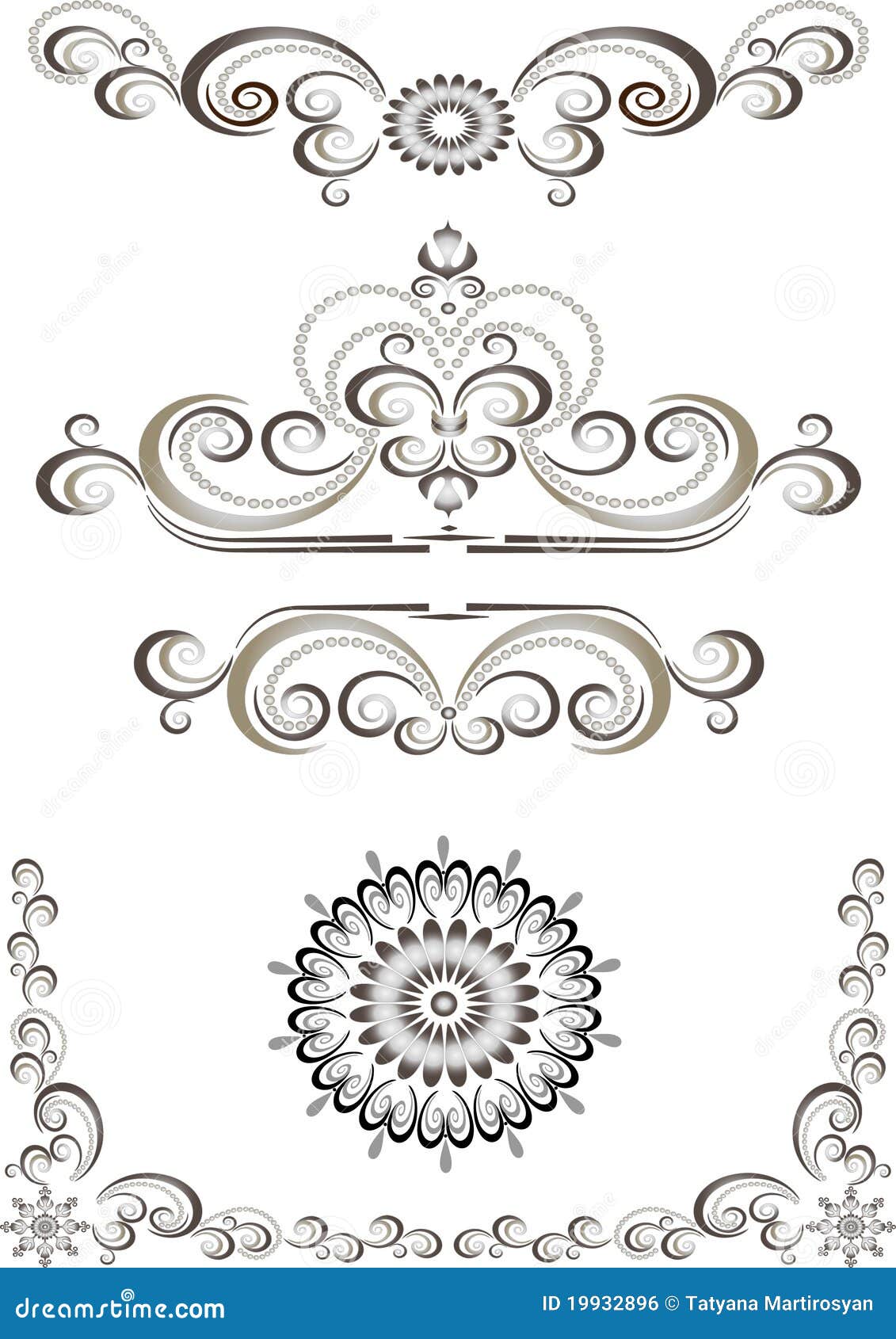 Decorative Ornament Border,frame. Banner Stock Vector - Illustration of ...