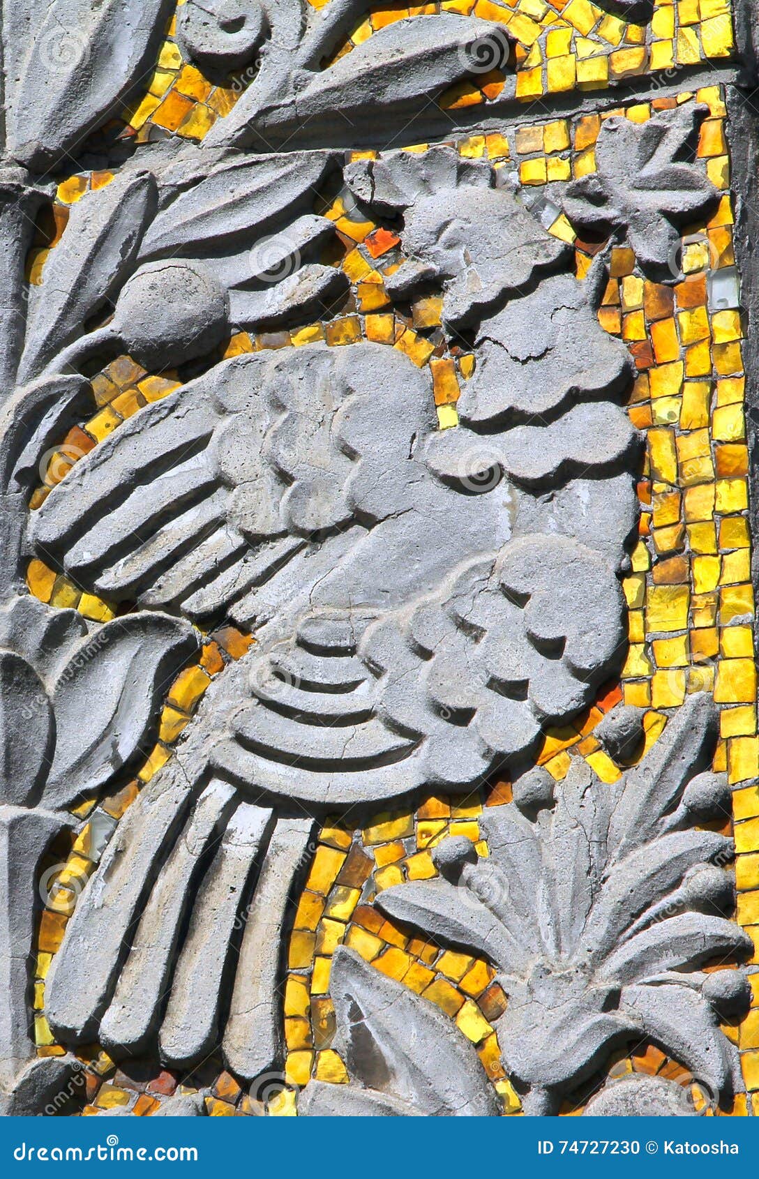 Decorative Ornament on the Wall of a Building, Moscow, Russia Stock ...