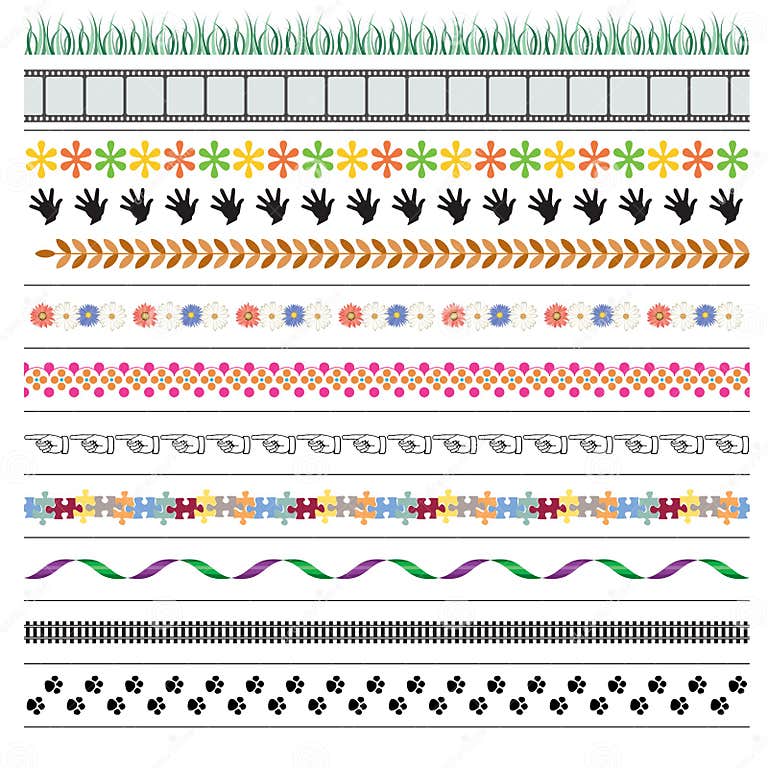 Decorative Page Border Dividers Stock Vector - Illustration of frame ...