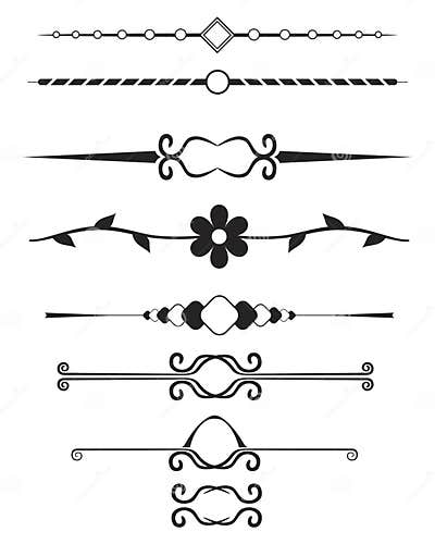 Decorative Page Elements stock vector. Illustration of decorative - 608952